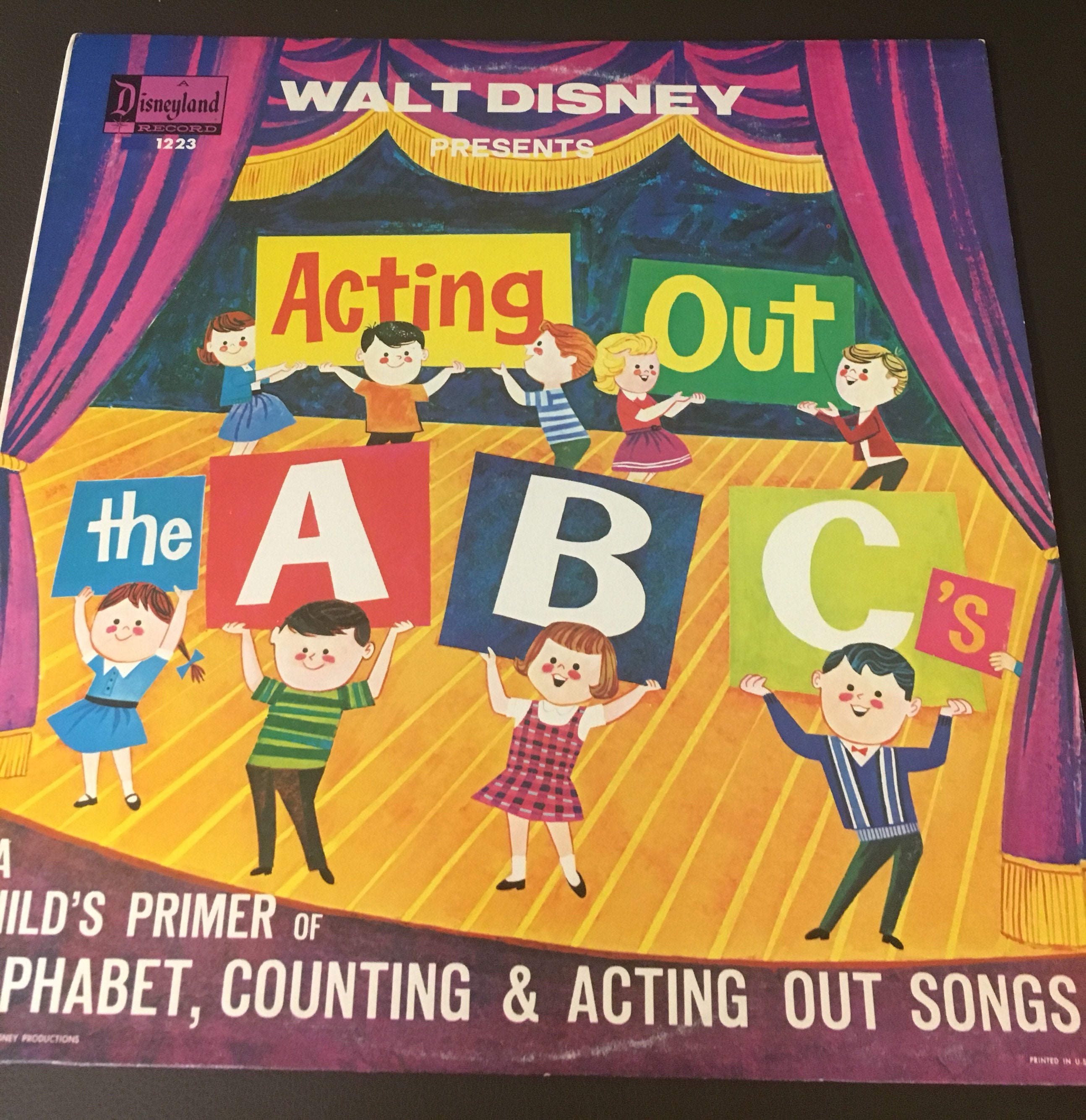 1964 Walt Disney Presents acting Out the Abcs Vinyl LP 33 1/2 - Etsy