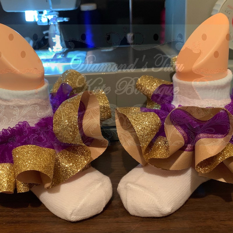 Navy Blue Ruffle Socks - Etsy