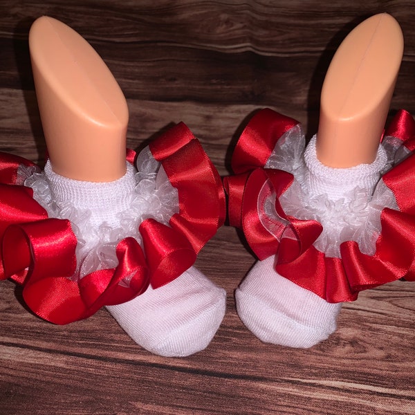 Lace Ruffle Socks - Etsy