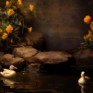 3 Digital Backgrounds for Photography. Pond. Riverside. Summer. Spring ...
