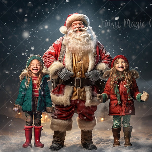 Santa Backdrop - Etsy