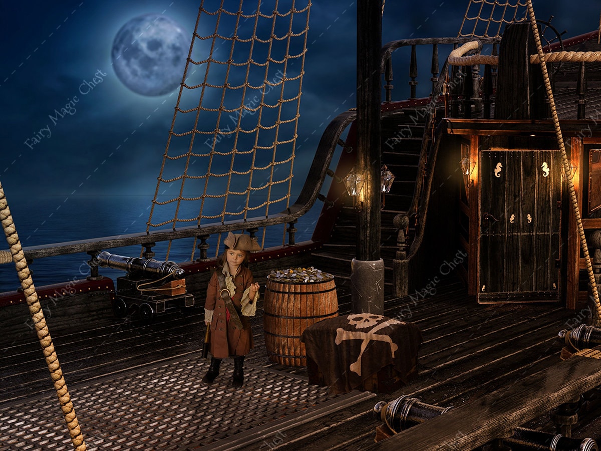 Pirate Ship Deck Drawing