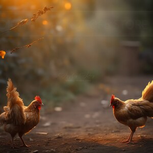 Digital Backdrop for Photography. Hens, Chickens on the Farm. Digital ...