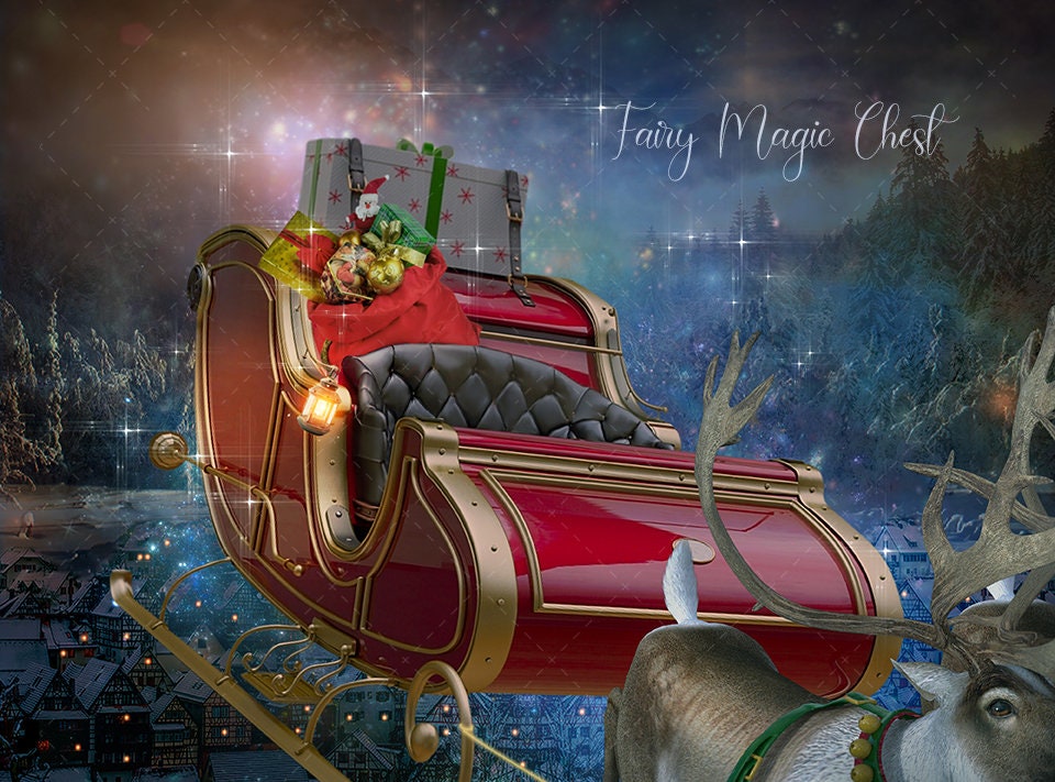 Real Santa Sleigh Wallpaper