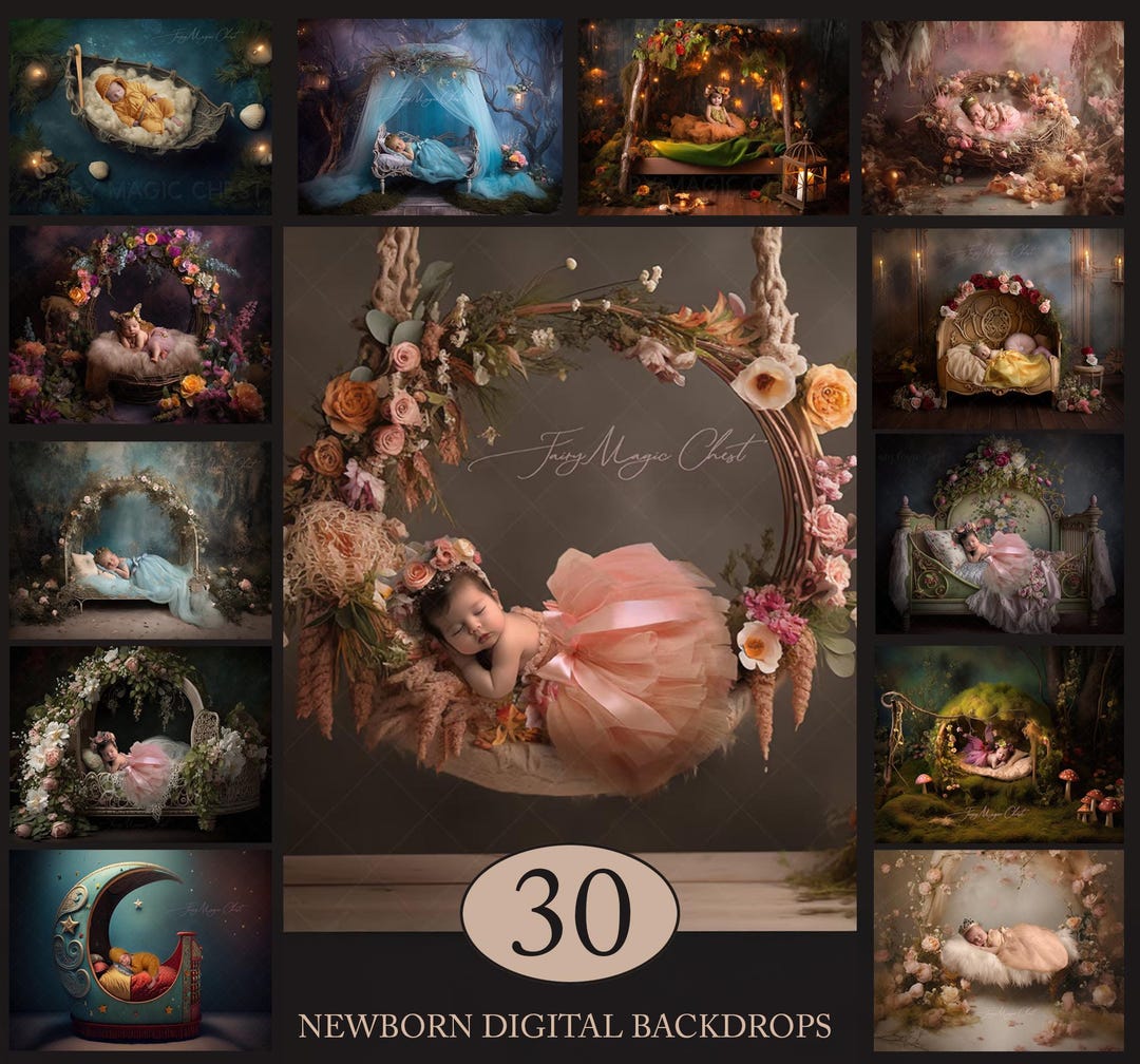 30 Newborn Backgrounds for Composite Photography | High-resolution Baby ...