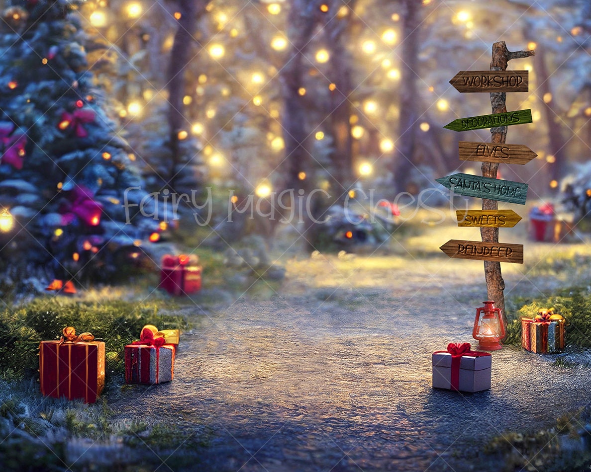 Christmas Digital Background / Backdrop for Photography. - Etsy