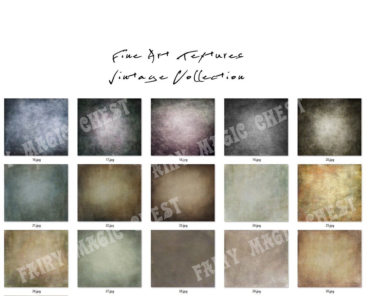 Fine Art Textures Overlays for Photography Vintage tones | Etsy