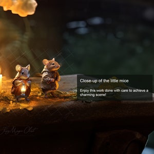 Cinderella Digital Backdrop. Enchanted Garden Mice Digital Background ...