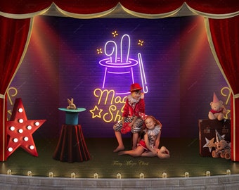 Magic Show Backdrop - Etsy