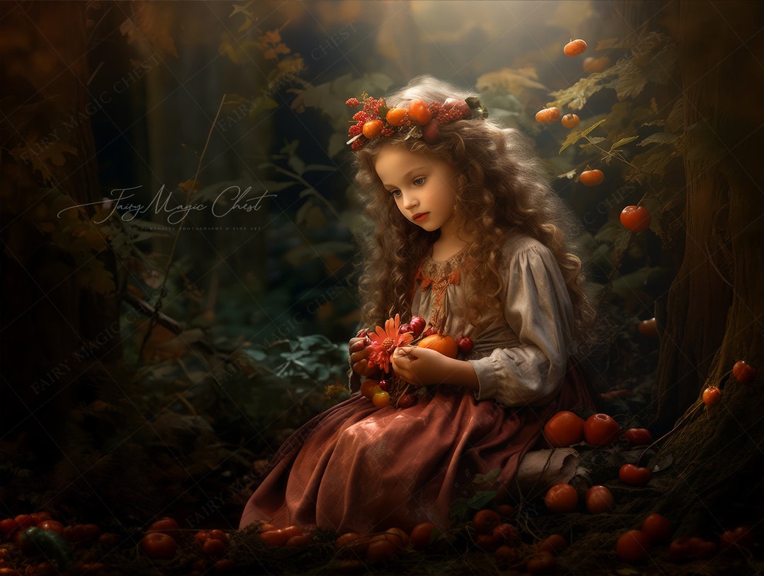 Digital Background. Enchanted Forest Corner Digital Backdrop - Fairy ...