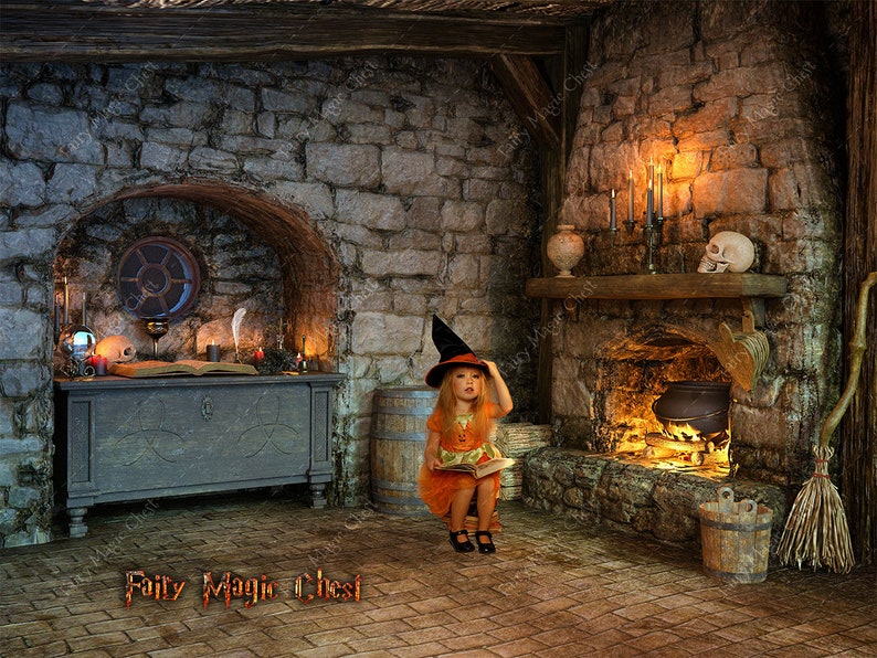 Witch Cottage Digital Background / Backdrop for Witch or Wizard ...