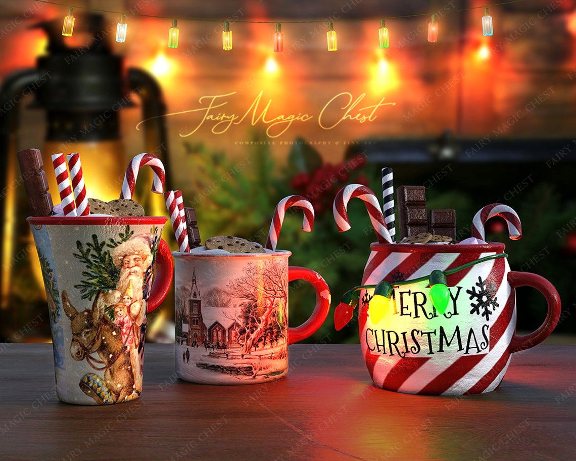 Christmas Digital Background. Digital Backdrop. Vintage - Etsy