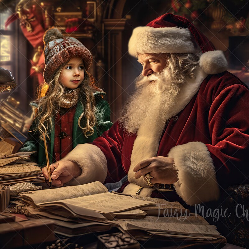 Santa Backdrop - Etsy