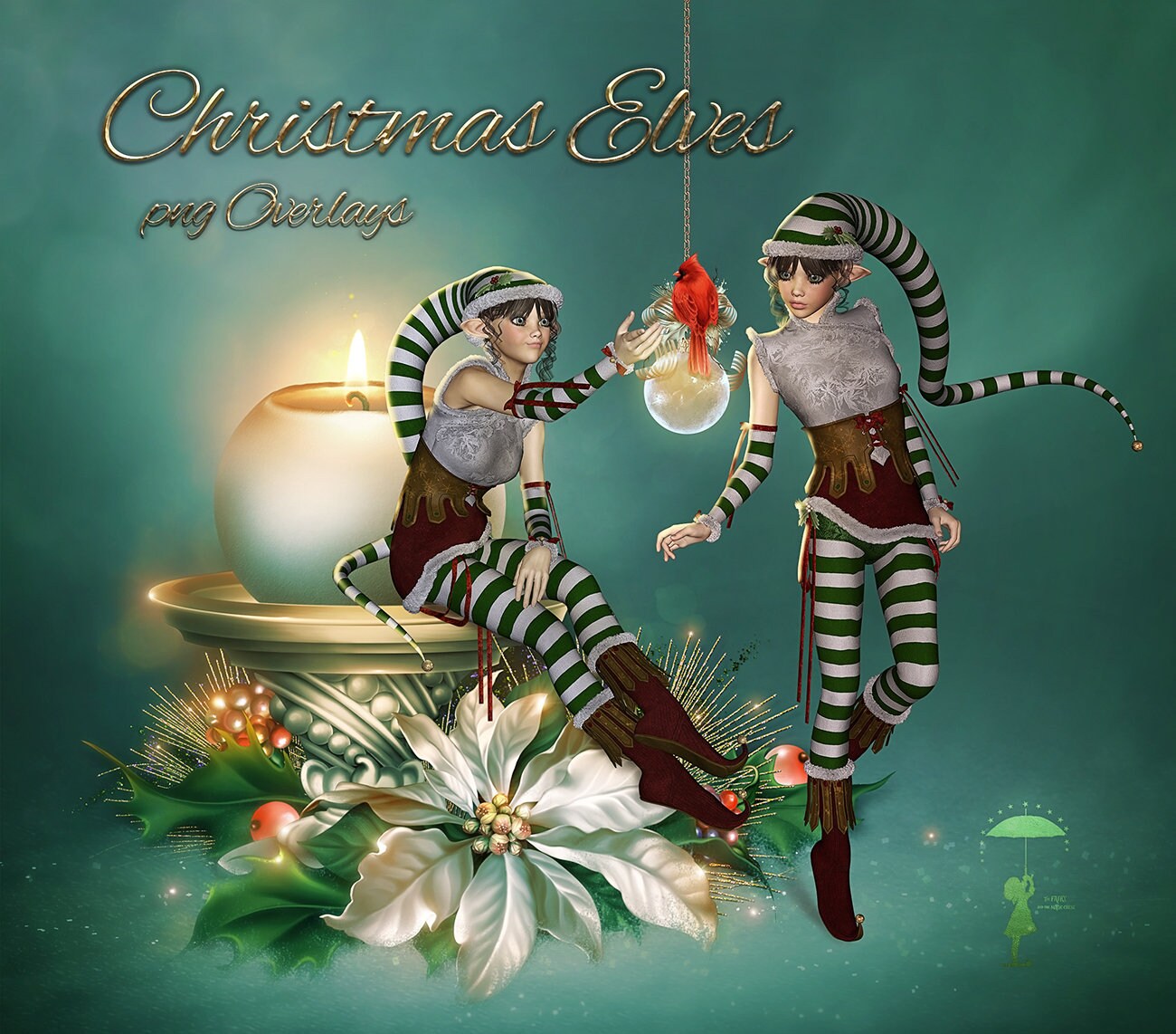 Christmas Elf Christmas Elves Overlays Png . Clipart . 9 | Etsy