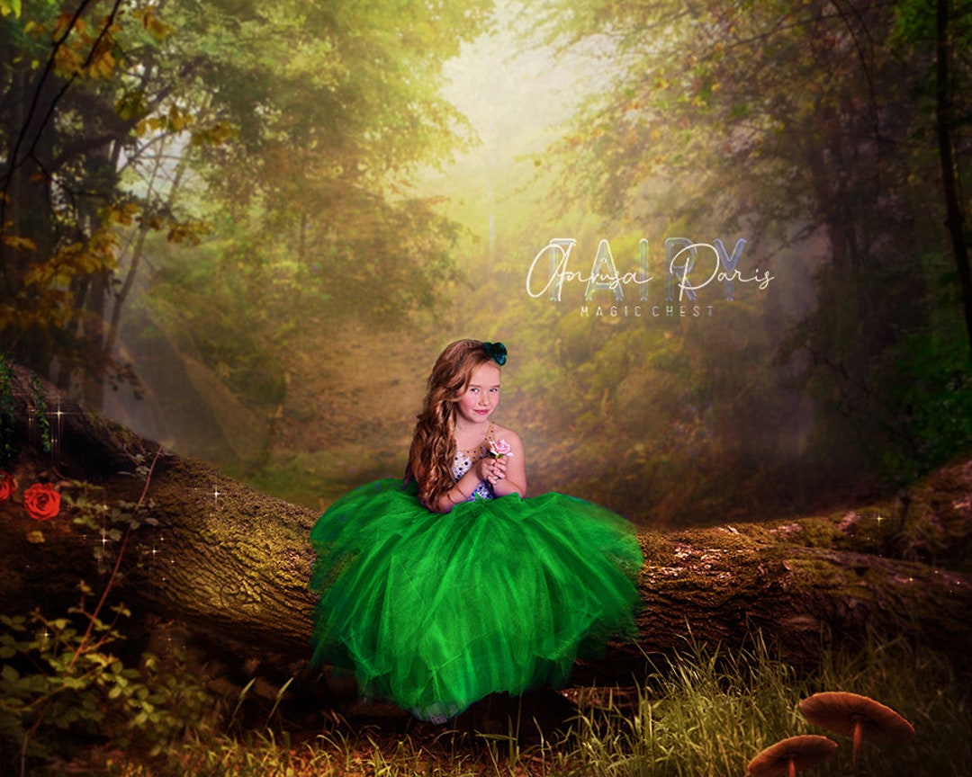 Digital Background Tree Log, Creamy Forest , Creamy Digital Backdrop ...