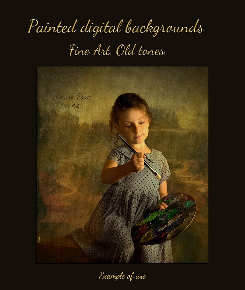 Painted Digital Backgrounds for Fine Art, Inspired by Old Masters ...