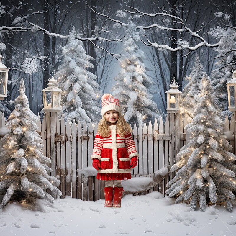 Christmas Digital Backdrop - Etsy