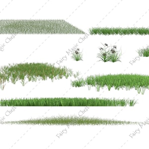 Grass Overlays , Png on Transparent Background, to Cover Areas, Add ...