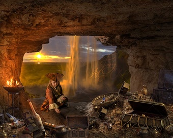 Pirate Treasure Digital Background / Digital Backdrop for - Etsy