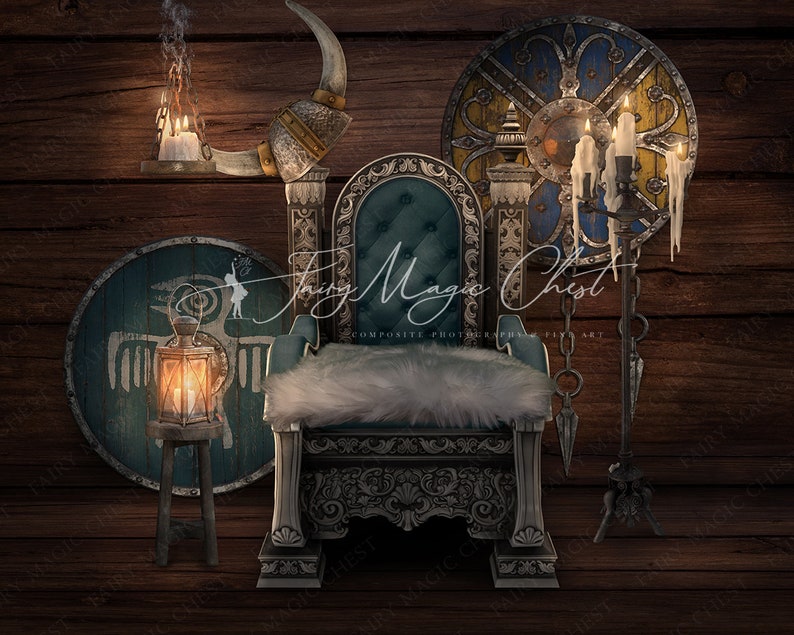 Viking Throne Digital Background Digital Backdrop for - Etsy