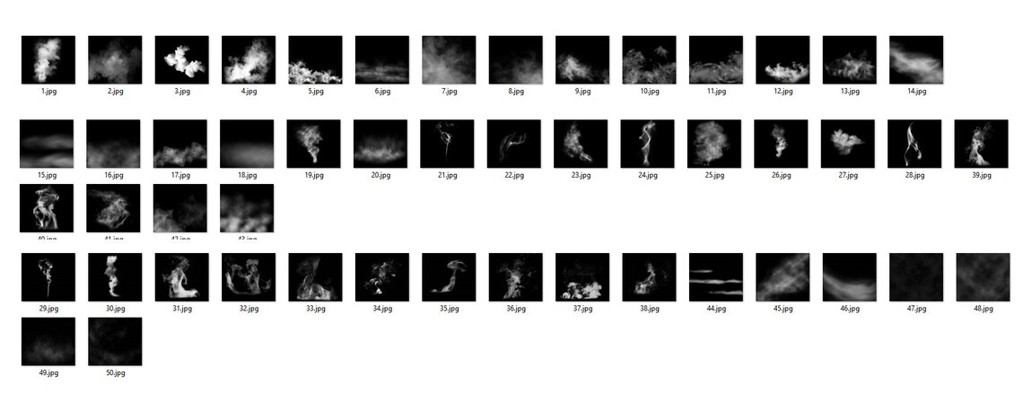 Smoke Fog and Steam Overlays 50 Files | Etsy