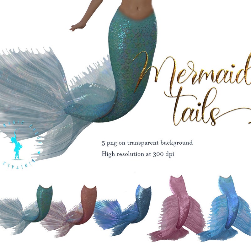 Digital Mermaid - Etsy