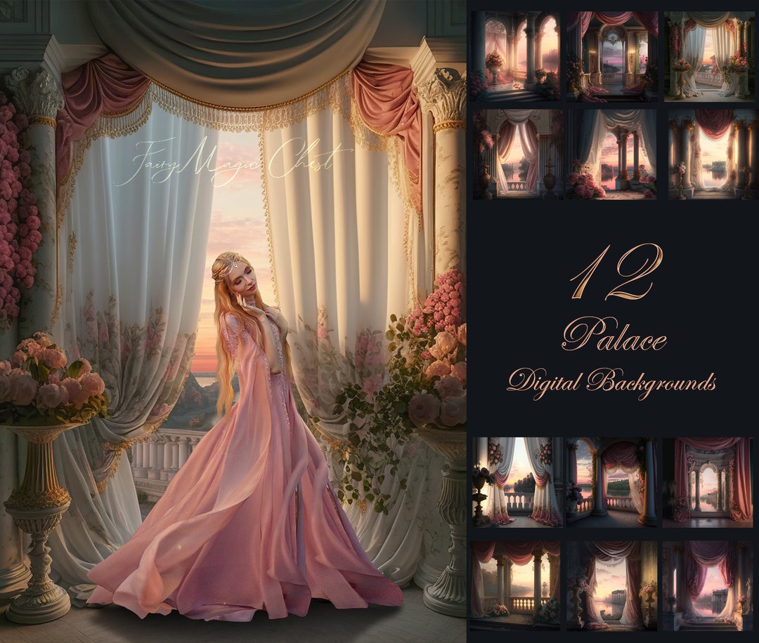 BUNDLE, Palace Digital Backdrops, Maternity Digital Background, Fairy ...