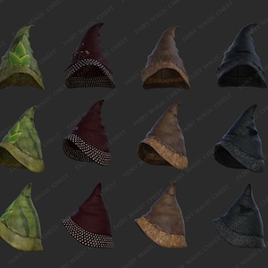 Forest Elf Hat / PNG Digital Overlays on Transparent Backgroud. Various ...