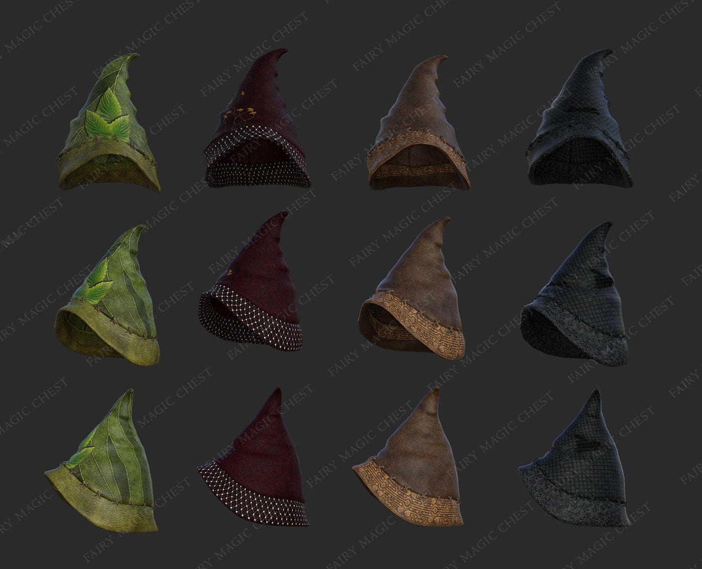 Forest Elf Hat / PNG Digital Overlays on Transparent - Etsy Australia