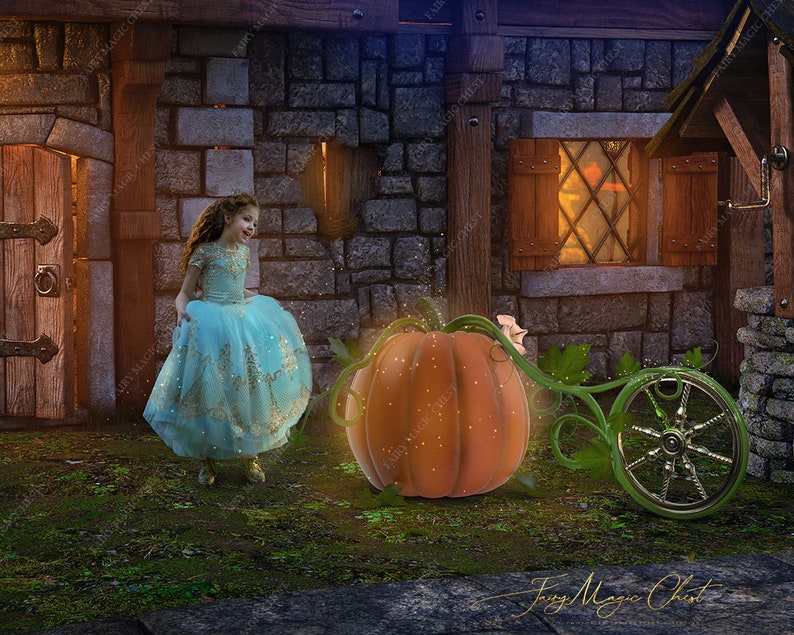Cinderella Digital Background / Backdrop for Photography. - Etsy