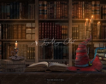 Wizard Library | Etsy