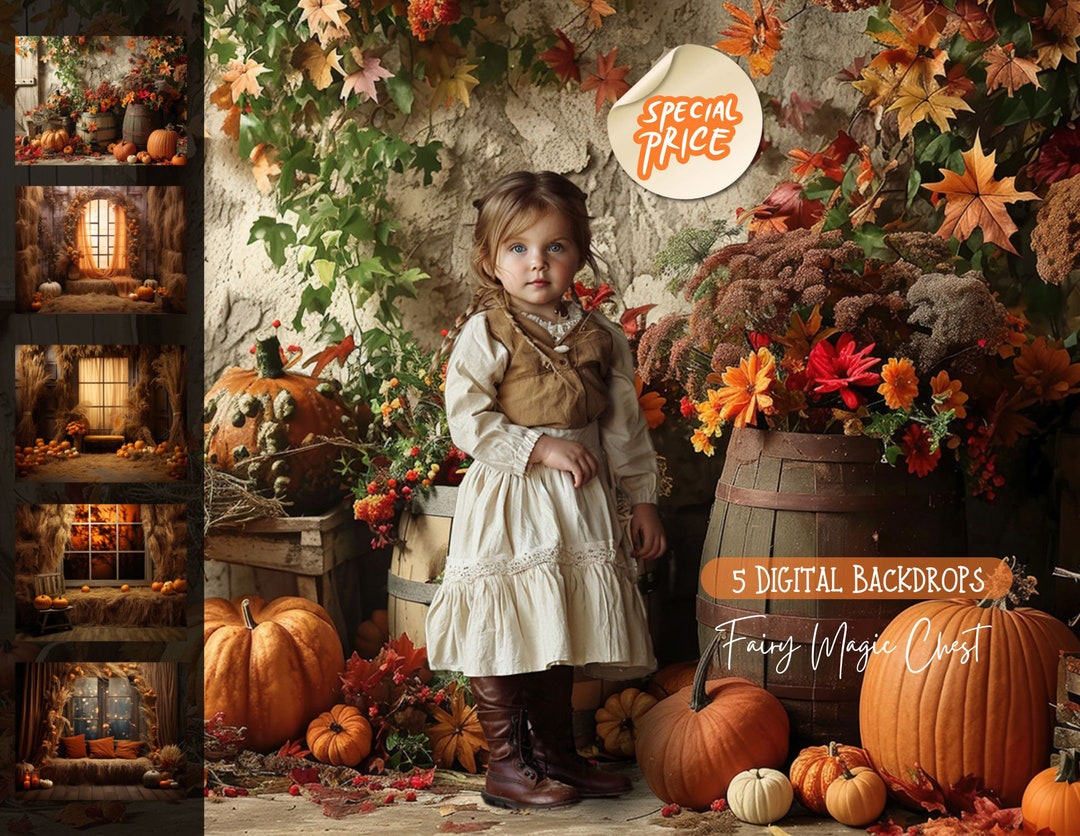 Autumn Photography Digital Backdrop Bundle (instant Download) - Etsy