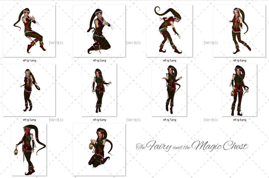 Christmas Elf Christmas Elves Overlays Png Elf Clipart - Etsy