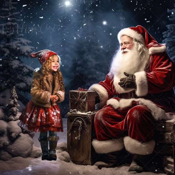 Christmas Digital Backdrop - Etsy