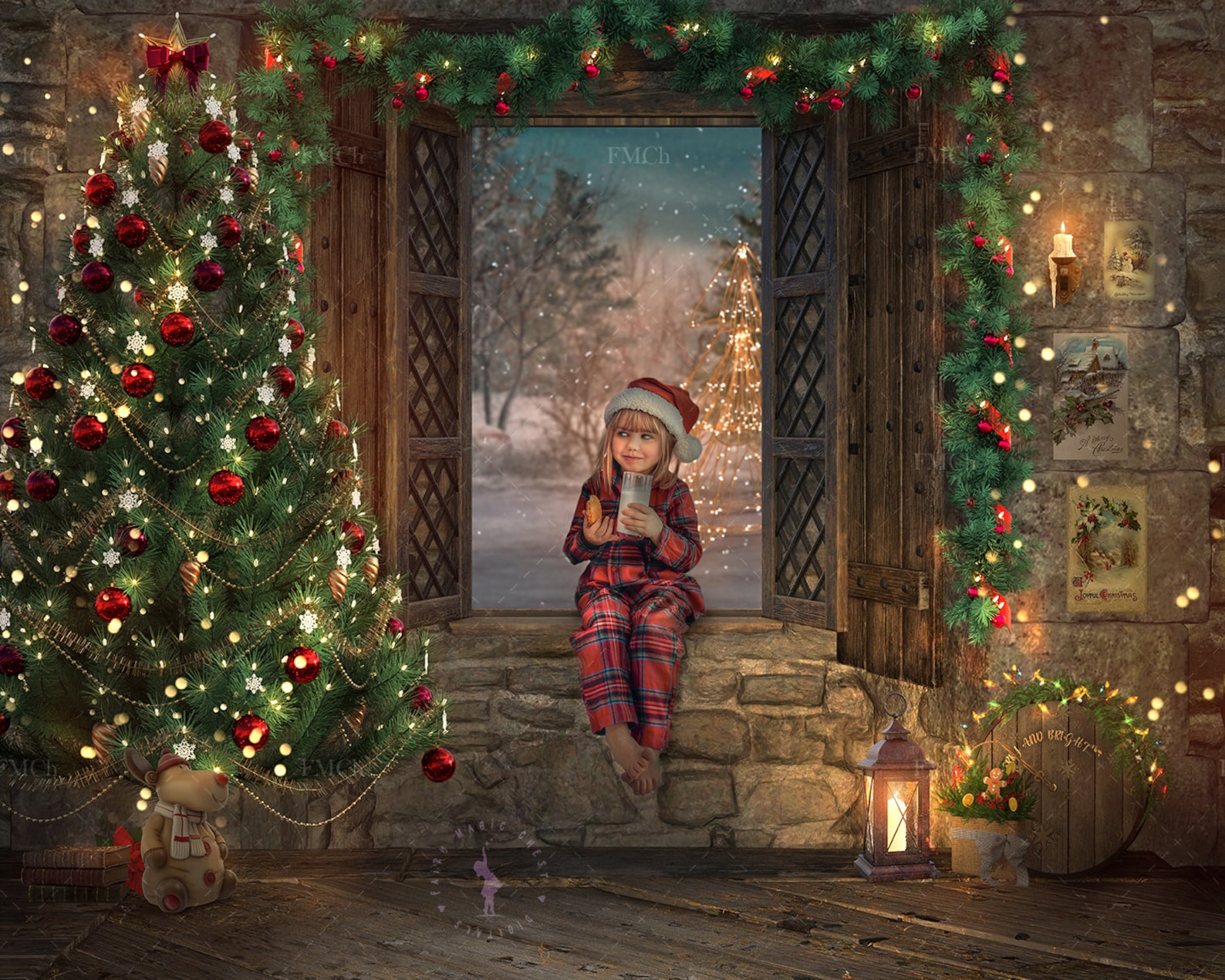 Christmas Digital Background / Backdrop for Photography and - Etsy