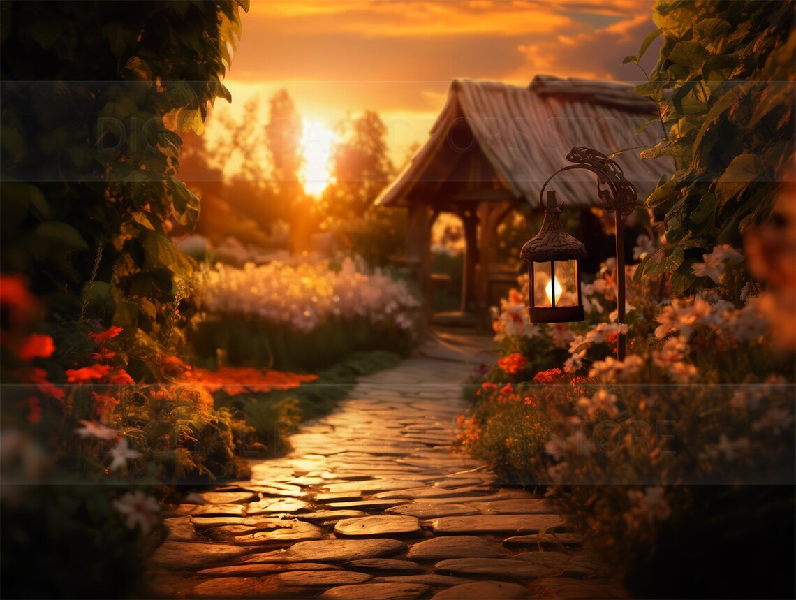 Rustic Cabin Digital Backdrop , Digital Background for Spring / Summer ...