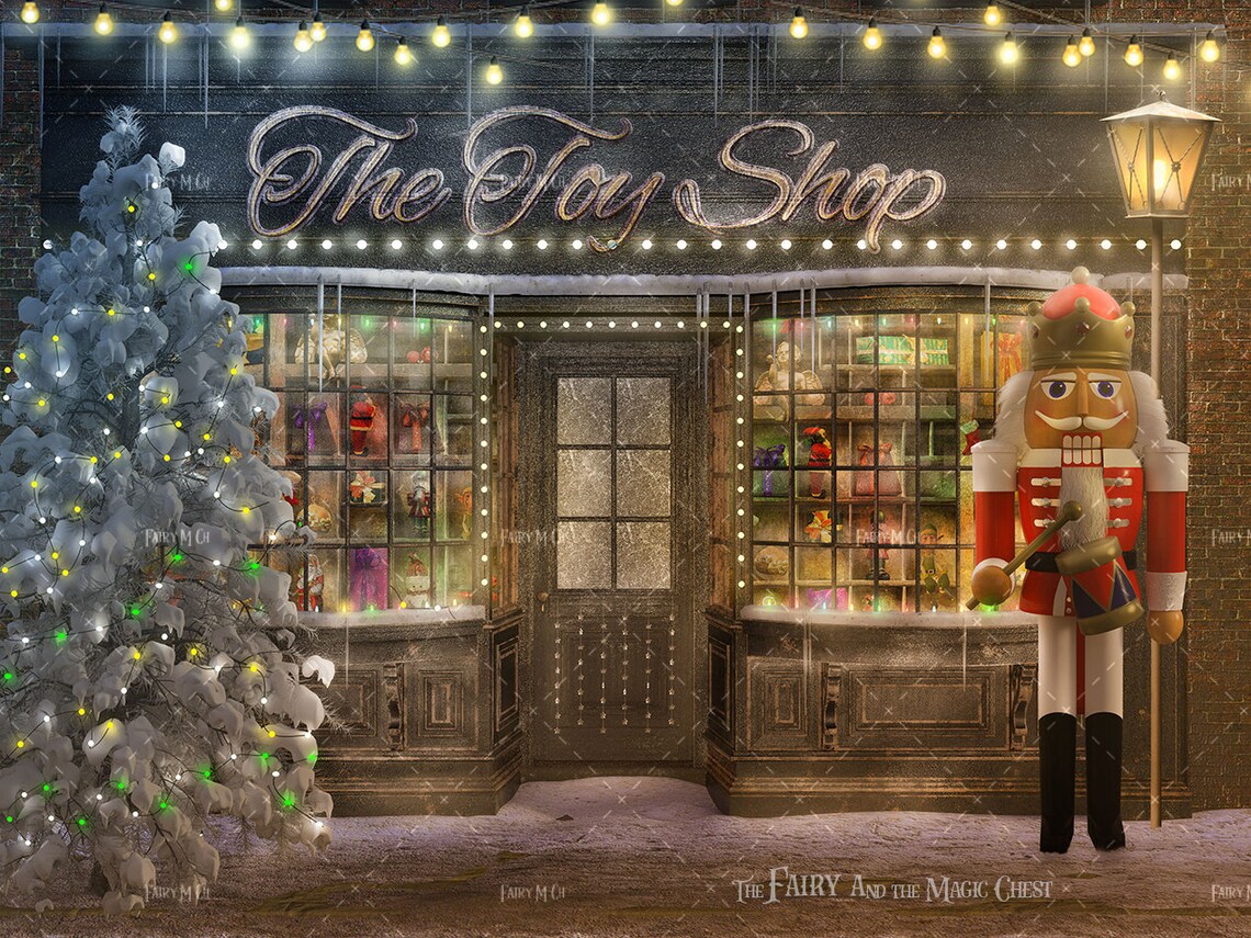 Digital Backdrop / Background With Old Toys Shop Great for - Etsy