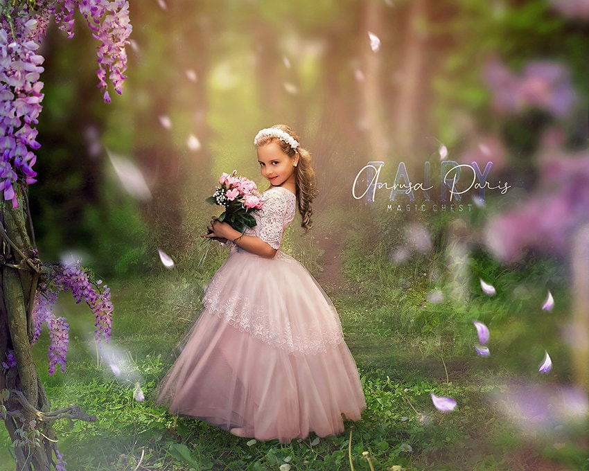 Lilacs Spring Digital Backdrop: Forest Garden Photography (2 Files) - Etsy