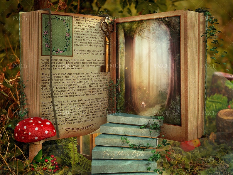 Digital Backdrop for Photography. Storybook in the Forest. - Etsy