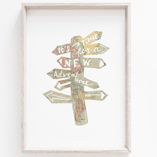 Wanderlust Sign Wall Art Travel Sign Print DIGITAL DOWNLOAD - Etsy
