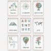 Adventure is Out There Wall Art, Travel Nursery Print, World Map Wall ...