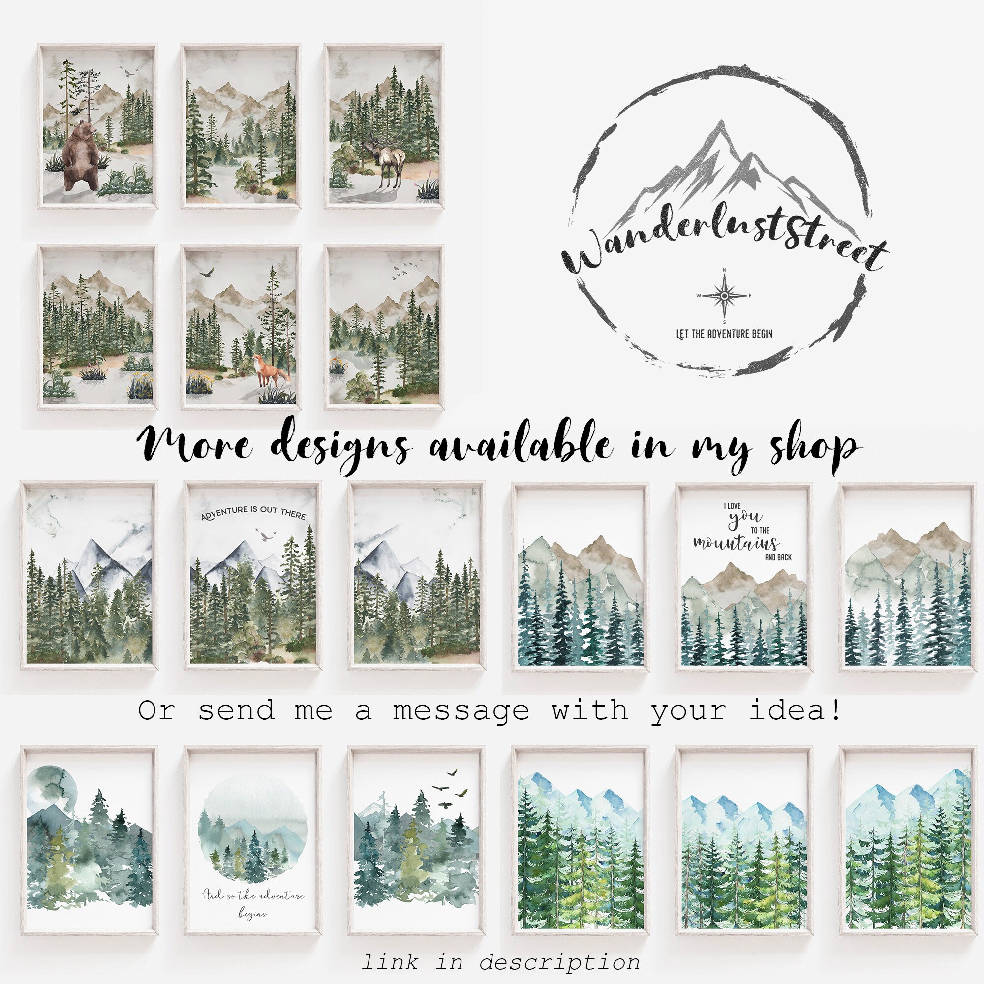 Forest Nursery Wall Art J.R.R Tolkien Quote Print I Am at - Etsy