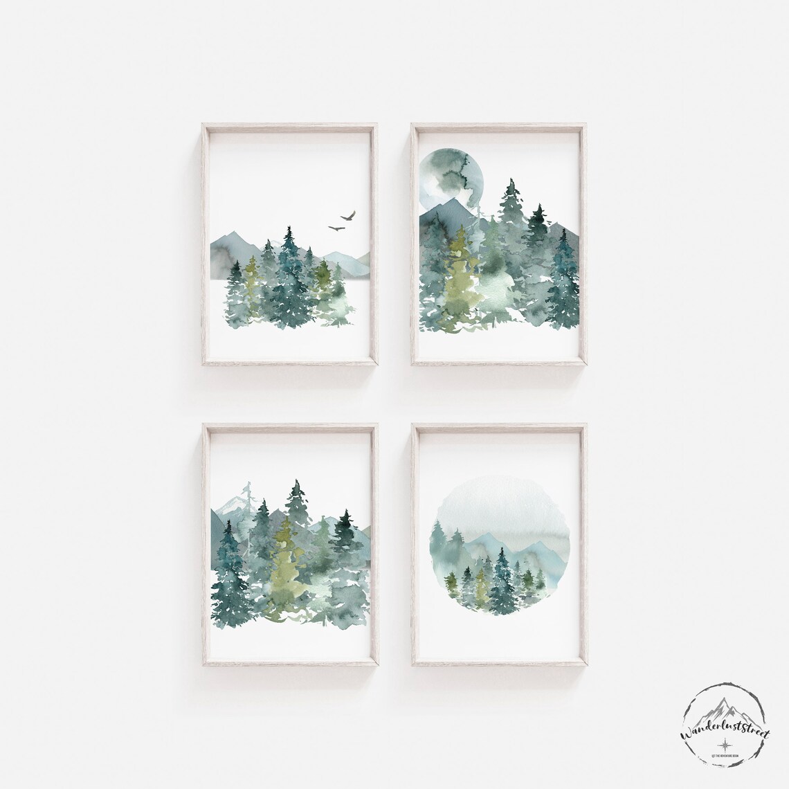 Forest Home Decor Natural Home Deco Woodland Forest Wall - Etsy