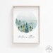 Adventure is Out There Wall Art, Forest Nursery Decor, Woodland Bedroom ...