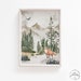 Forest Landscape Wall Art Fox Print Woodland Home Decor - Etsy