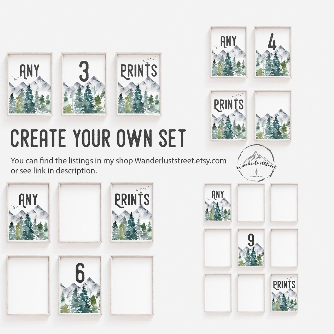 Numbers 6:24-26 Wall Art Bible Verse Nursery Prints Forest - Etsy