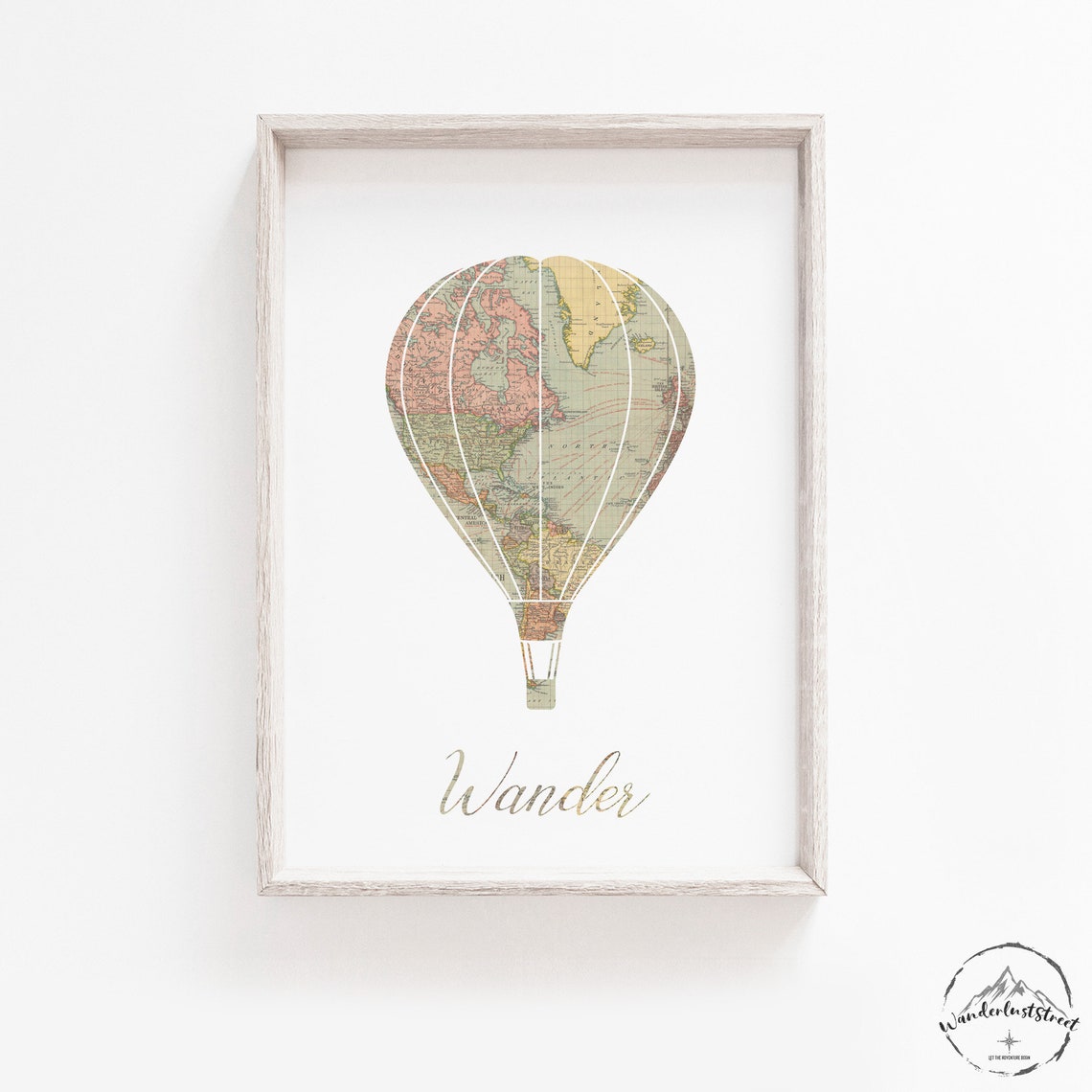 Travel Wall Art, Wanderlust Nursery Theme, World Map Prints, DIGITAL ...