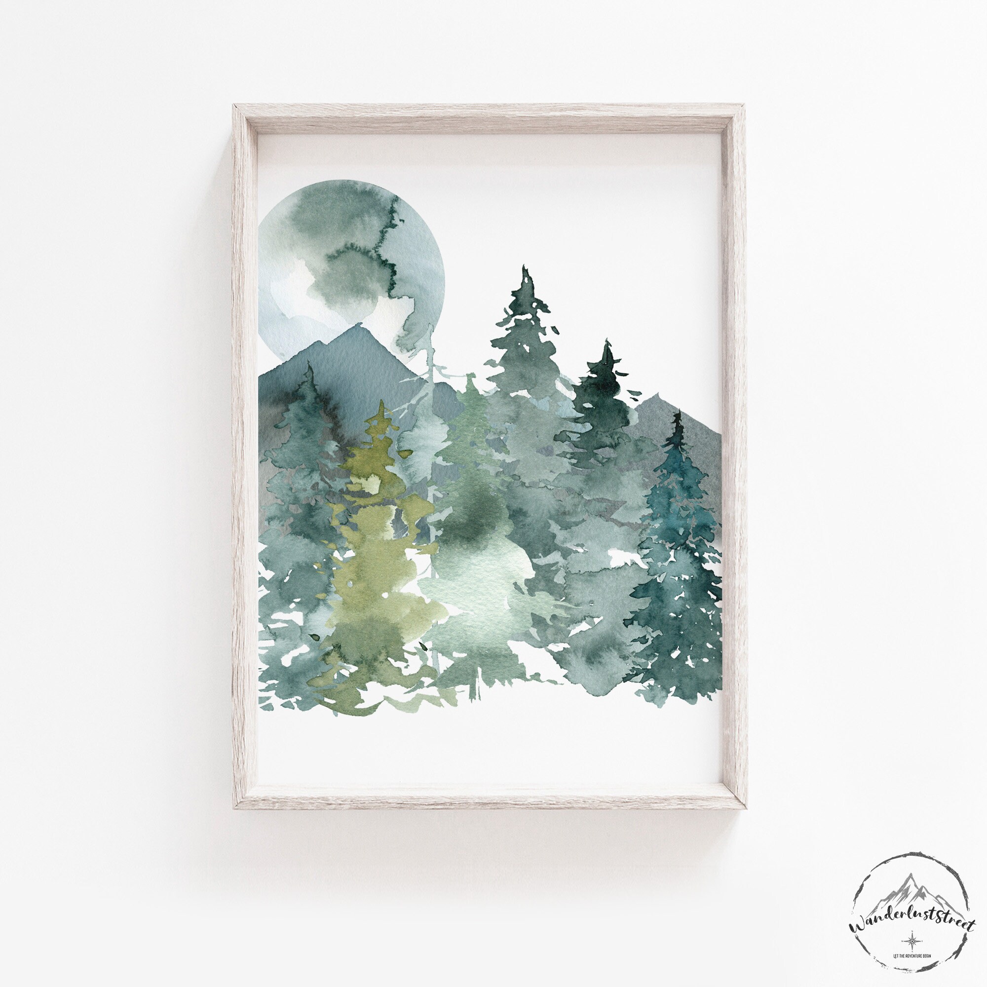 Forest Home Decor, Natural Home Deco, Woodland Forest Wall Art ...