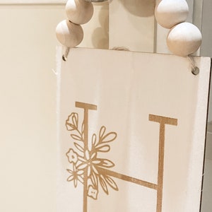 Beaded Single Letter Banner - Etsy
