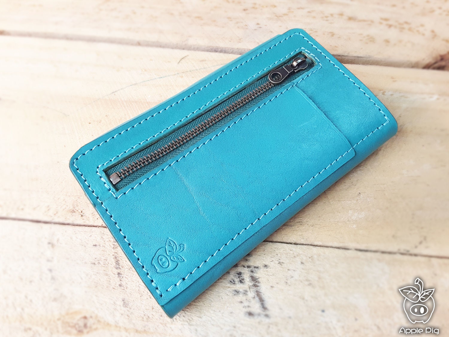 Apple Pig wallet Notebook 2 - Etsy